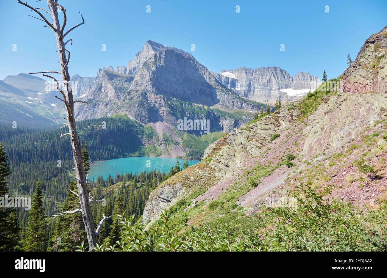 Throughout the Grinnell Glacier hike, you'll encounter views of ...
