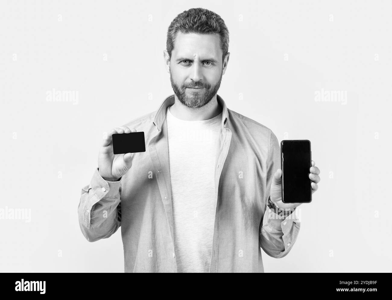 cheerful man paying transaction. photo of man paying transaction. man ...