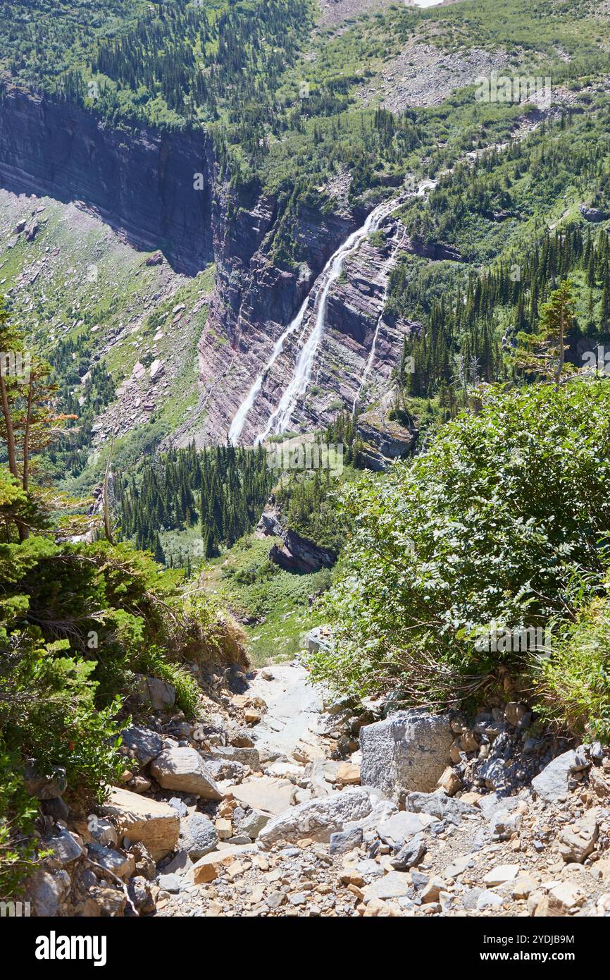 Throughout the Grinnell Glacier hike, you'll encounter views of ...