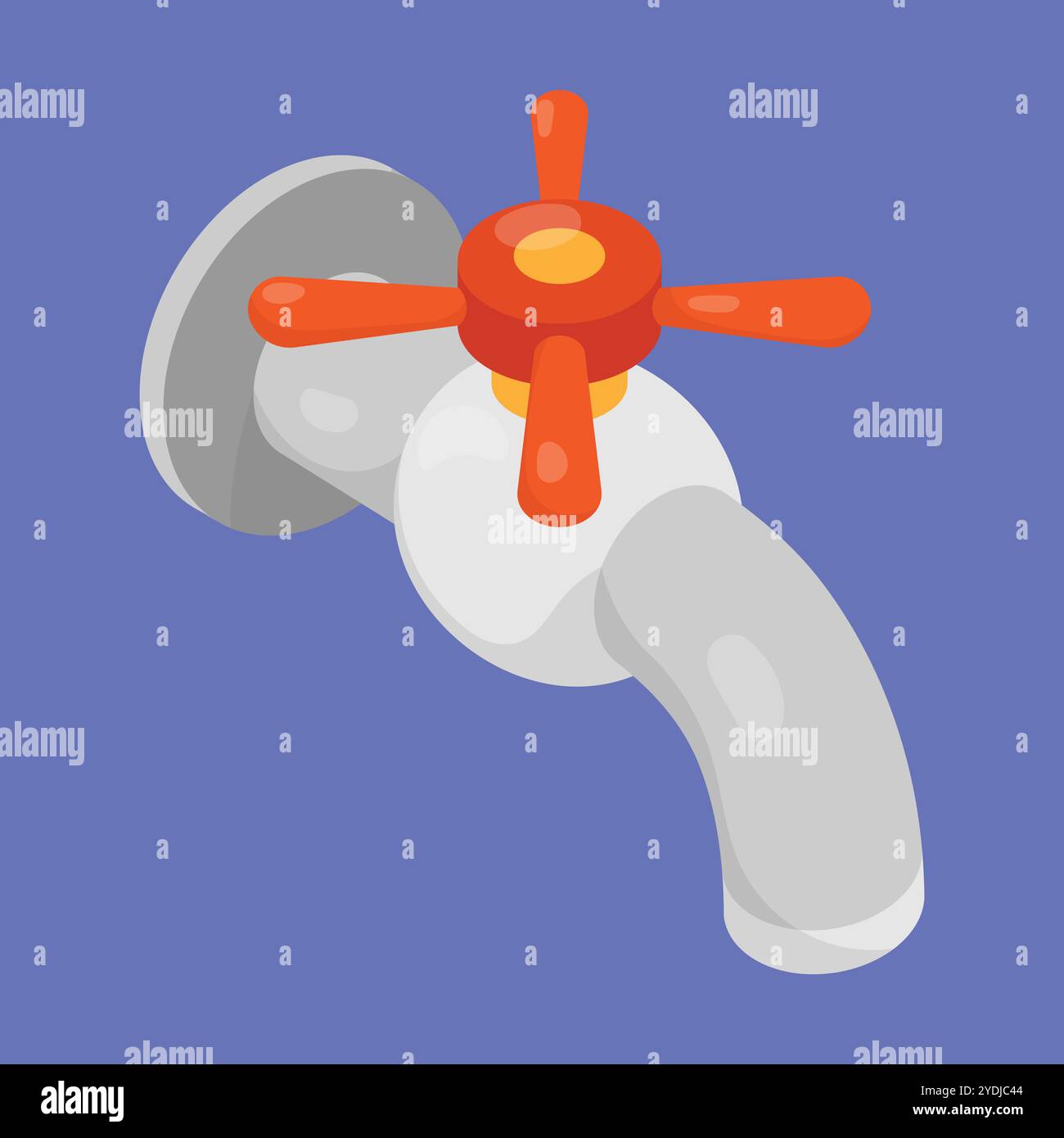 Tap water icon vector. water bath tap illustration. Bathroom Tap ...