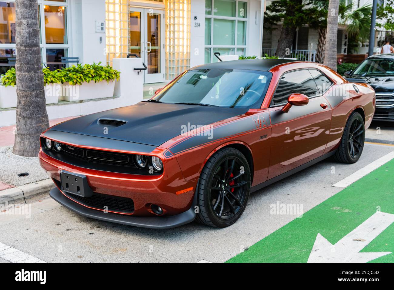 Miami Beach, Florida USA - June 9, 2024: Dodge Challenger GT at ocean ...