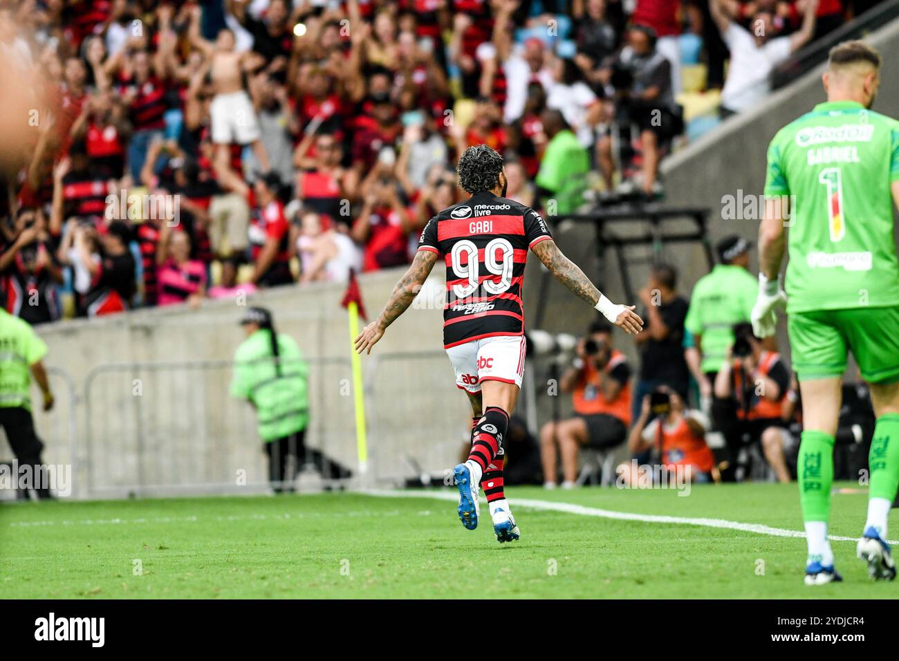 Rio, Brazil - october 26 2024: Gabi player in match between Flamengo x ...