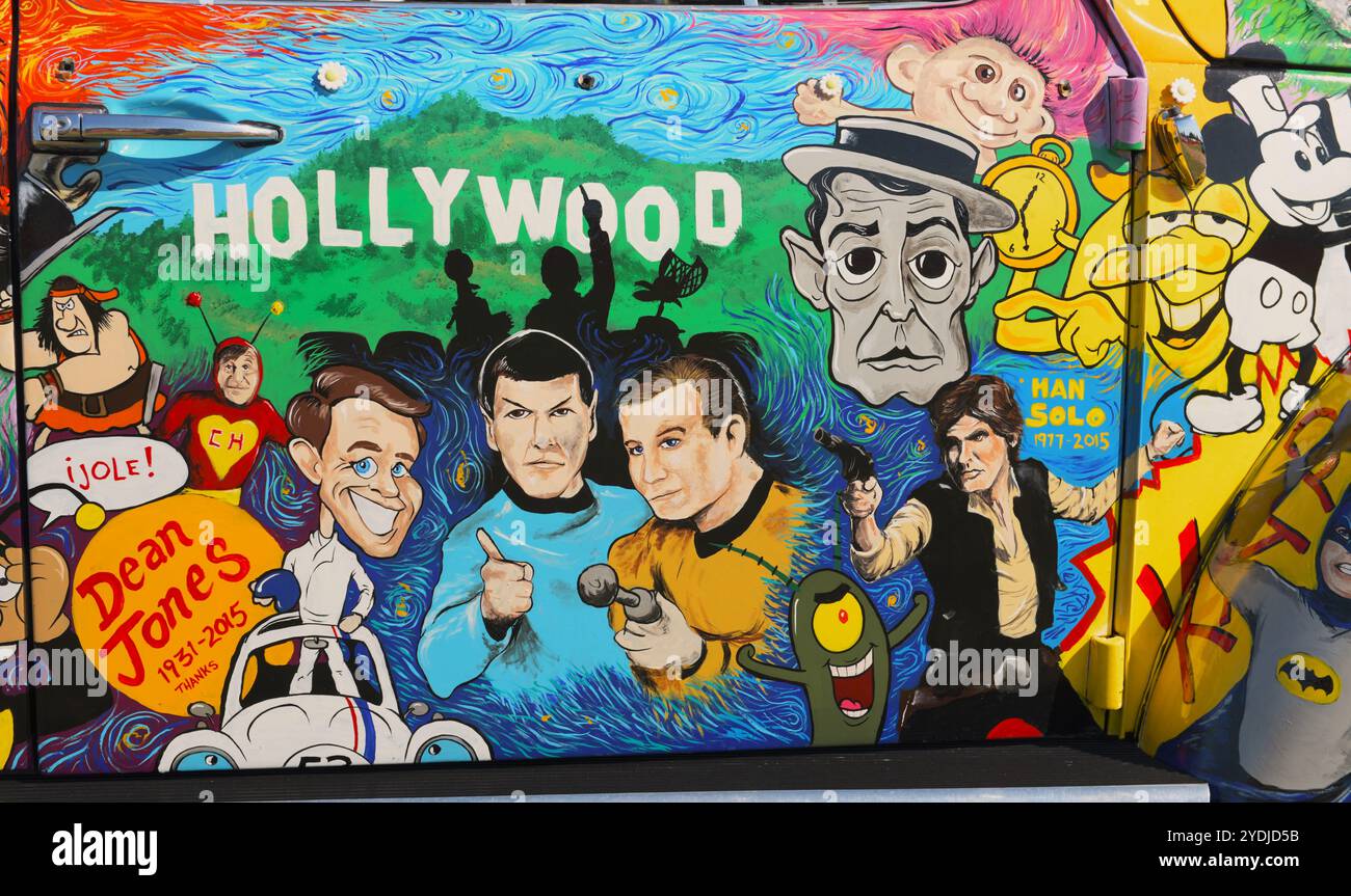 Hollywood star mural hi-res stock photography and images - Alamy