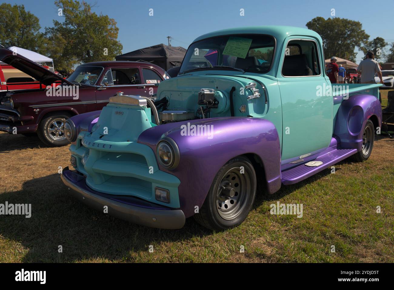 Old Tyme Chevy Pickup with a 350 v-8 Stock Photo - Alamy