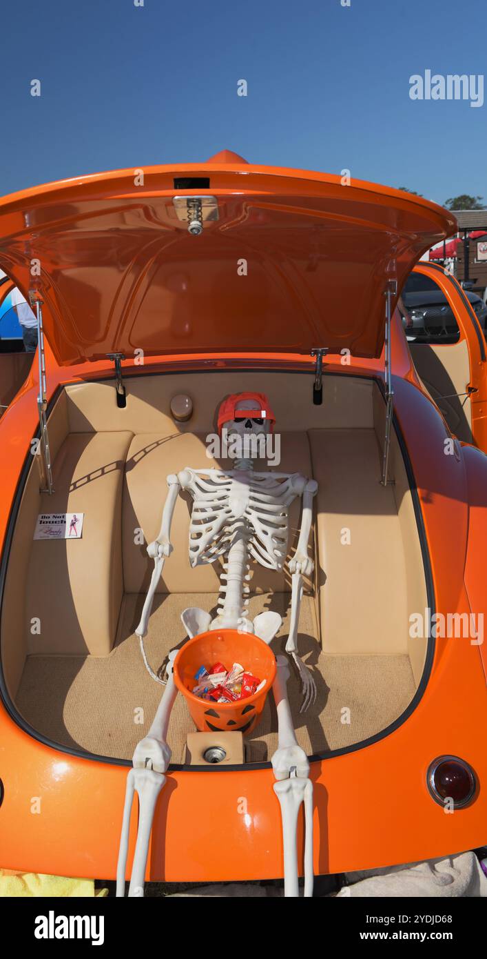 Vintage classic 1941 orange Willys Coupe Stock Photo - Alamy