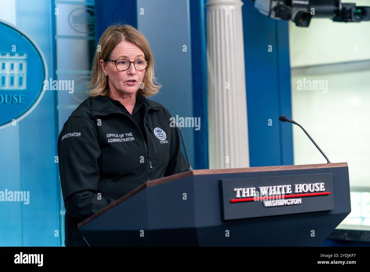 Press Secretary Karine Jean-Pierre, joined by FEMA Administrator Deanne ...