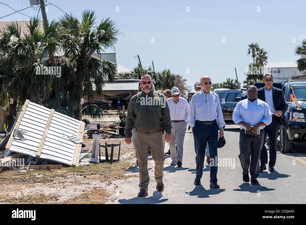 President Joe Biden receives a briefing on response and recovery ...