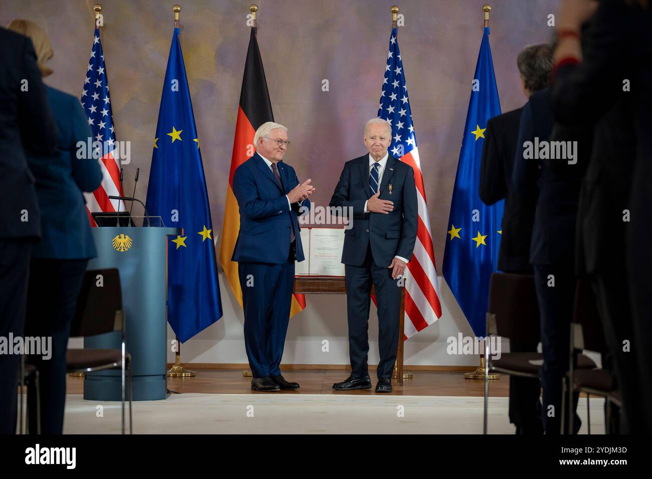 President Frank Steinmeier of the Federal Republic of Germany presents ...