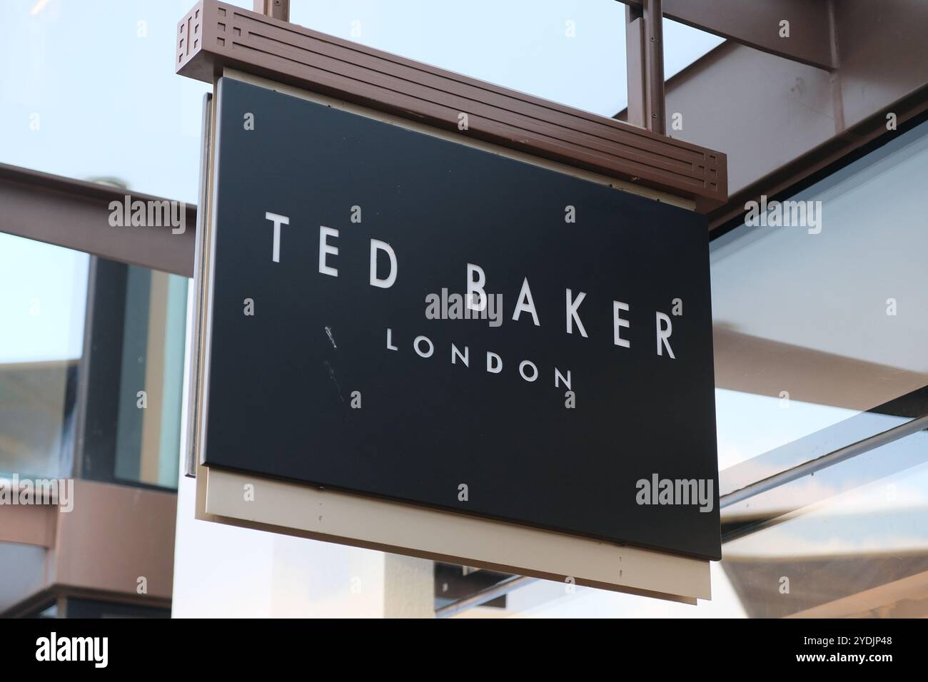 Shanghai,China-September 2nd 2023: Ted Baker store sign company brand logo Stock Photo - Alamy