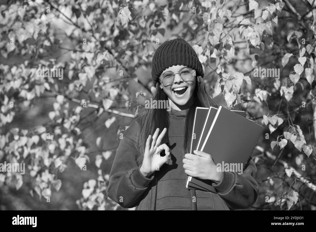 back to school. school education of teen girl. knowledge day on ...