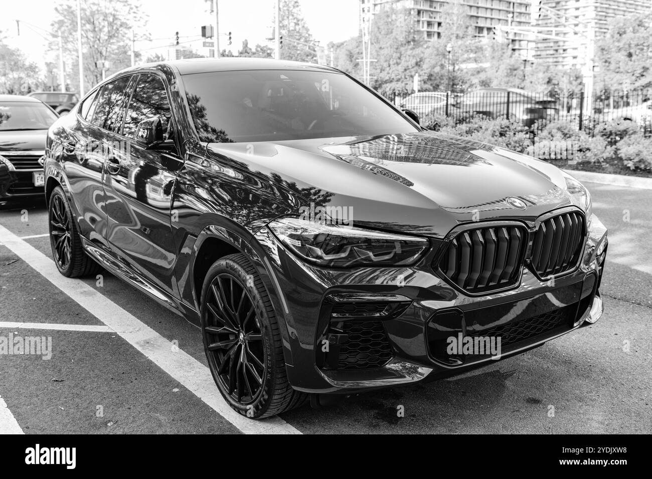 Bmw m front view Black and White Stock Photos & Images - Alamy
