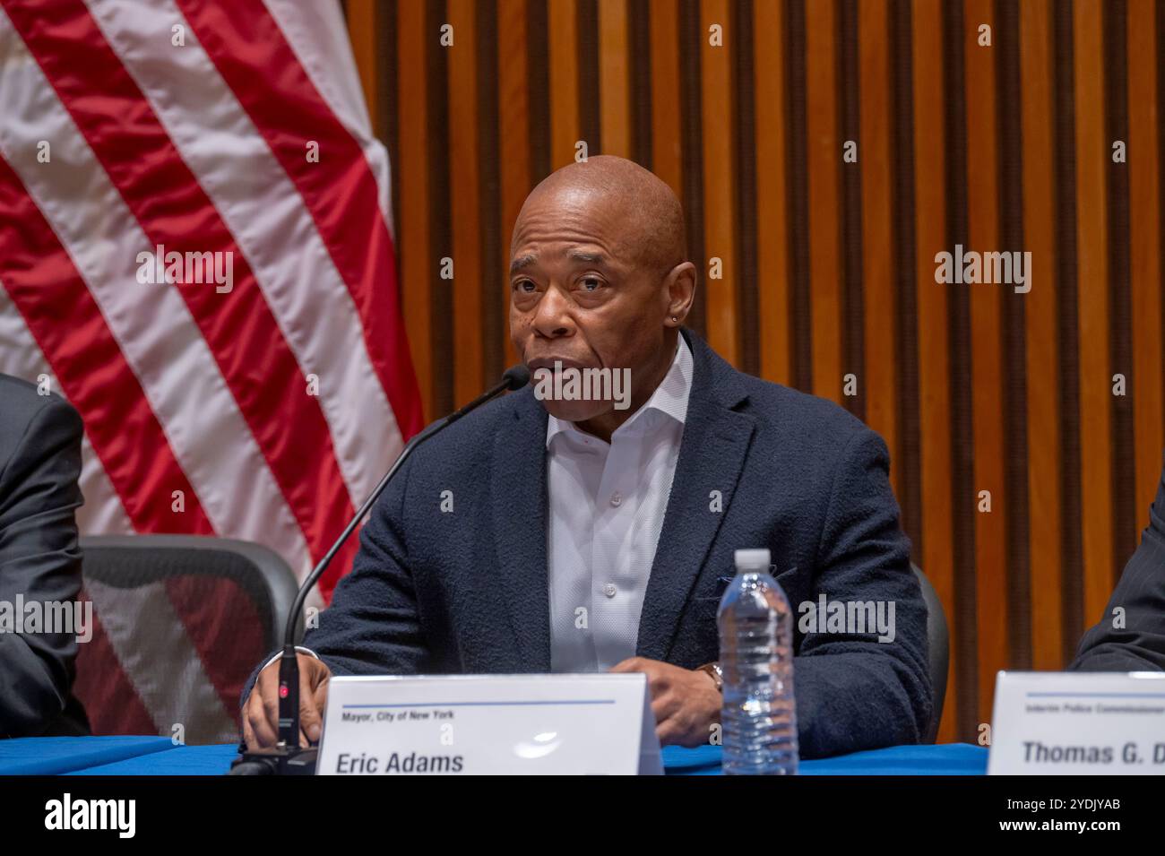 New York, United States. 26th Oct, 2024. New York City Mayor Eric Adams ...