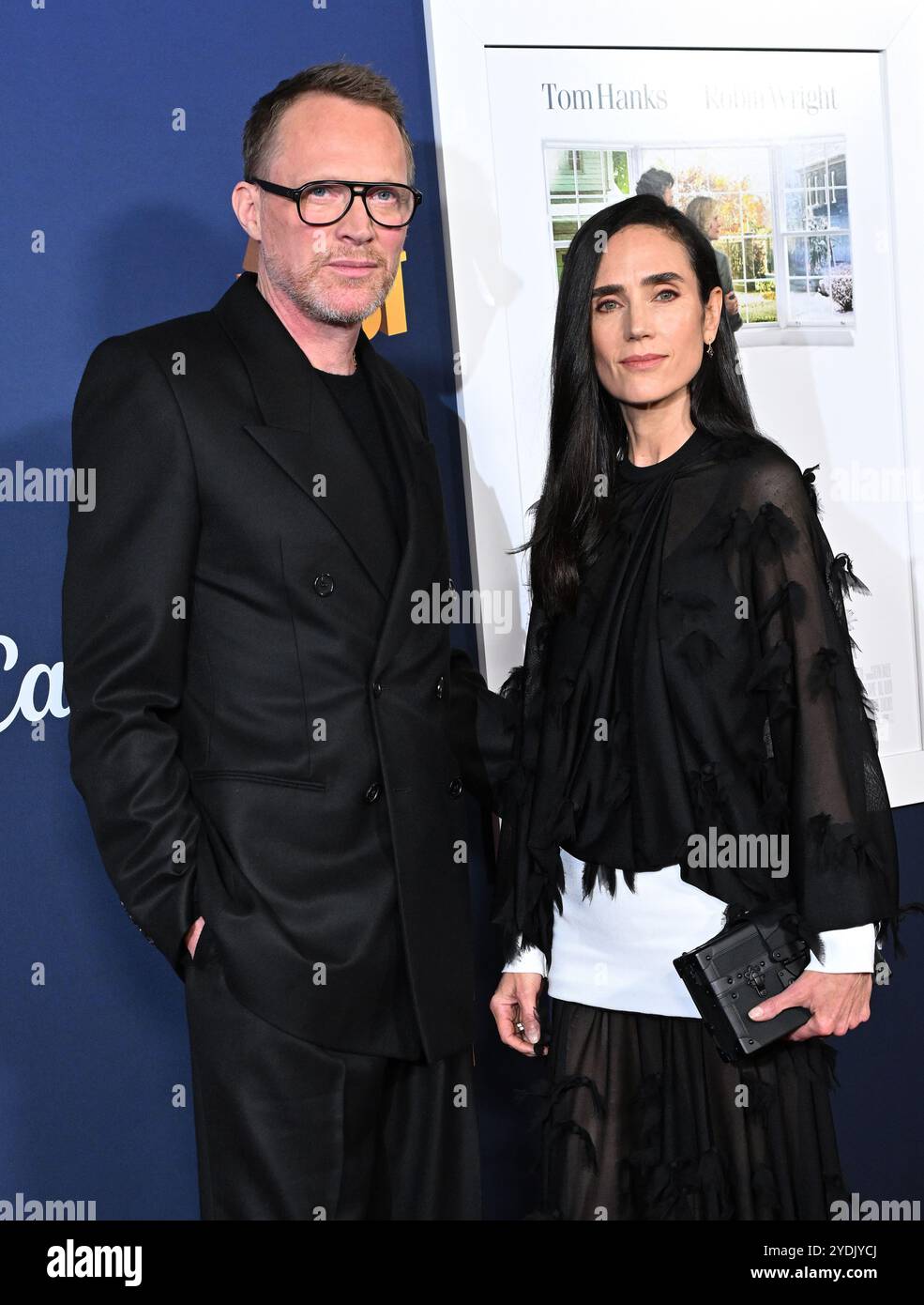 Hollywood, USA. 25th Oct, 2024. Paul Bettany and Jennifer Connelly ...