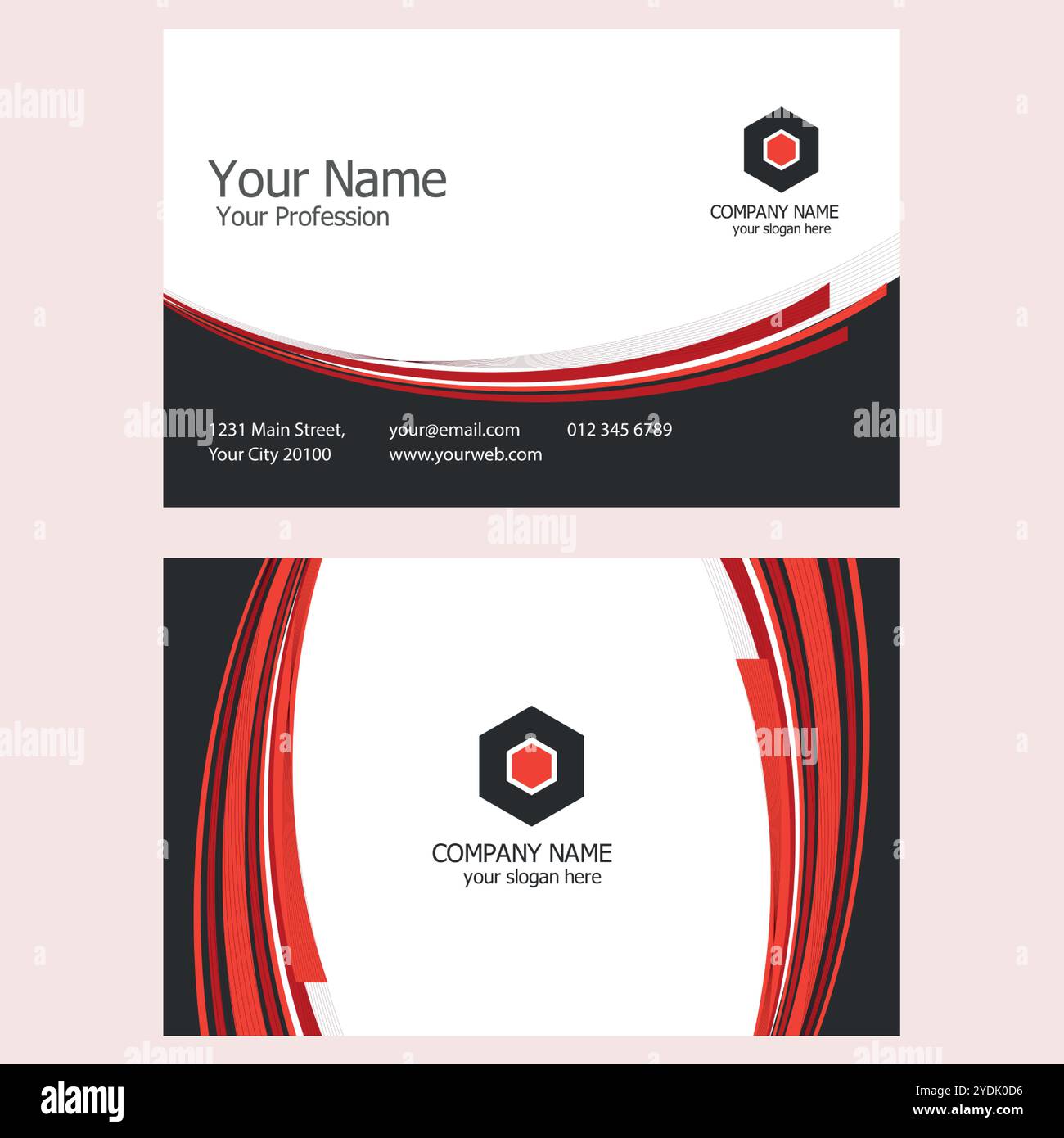 business card company banner visiting card Stock Vector Image & Art - Alamy