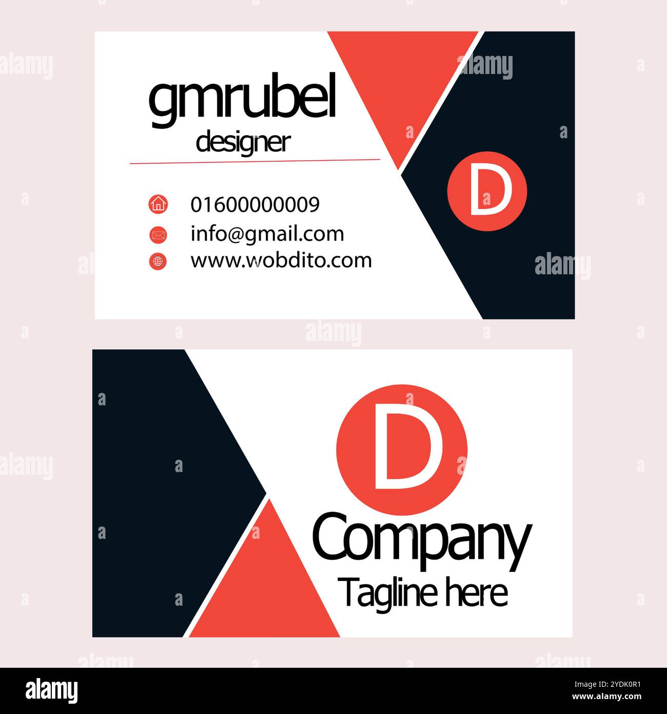 business card company banner visiting card Stock Vector Image & Art - Alamy