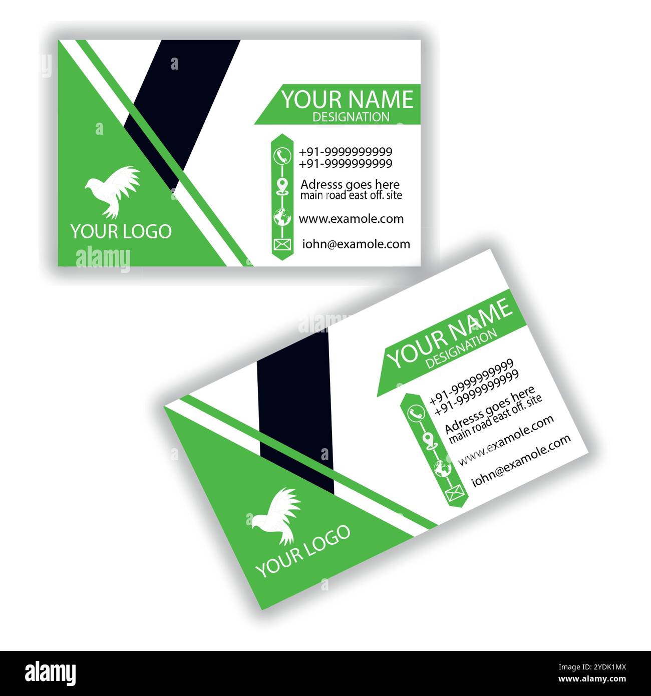 business card company banner visiting card Stock Vector Image & Art - Alamy