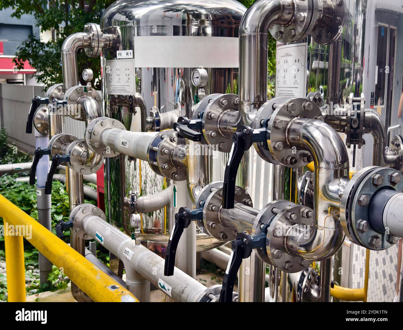 A collection of pipes is interconnected with each other Stock Photo - Alamy