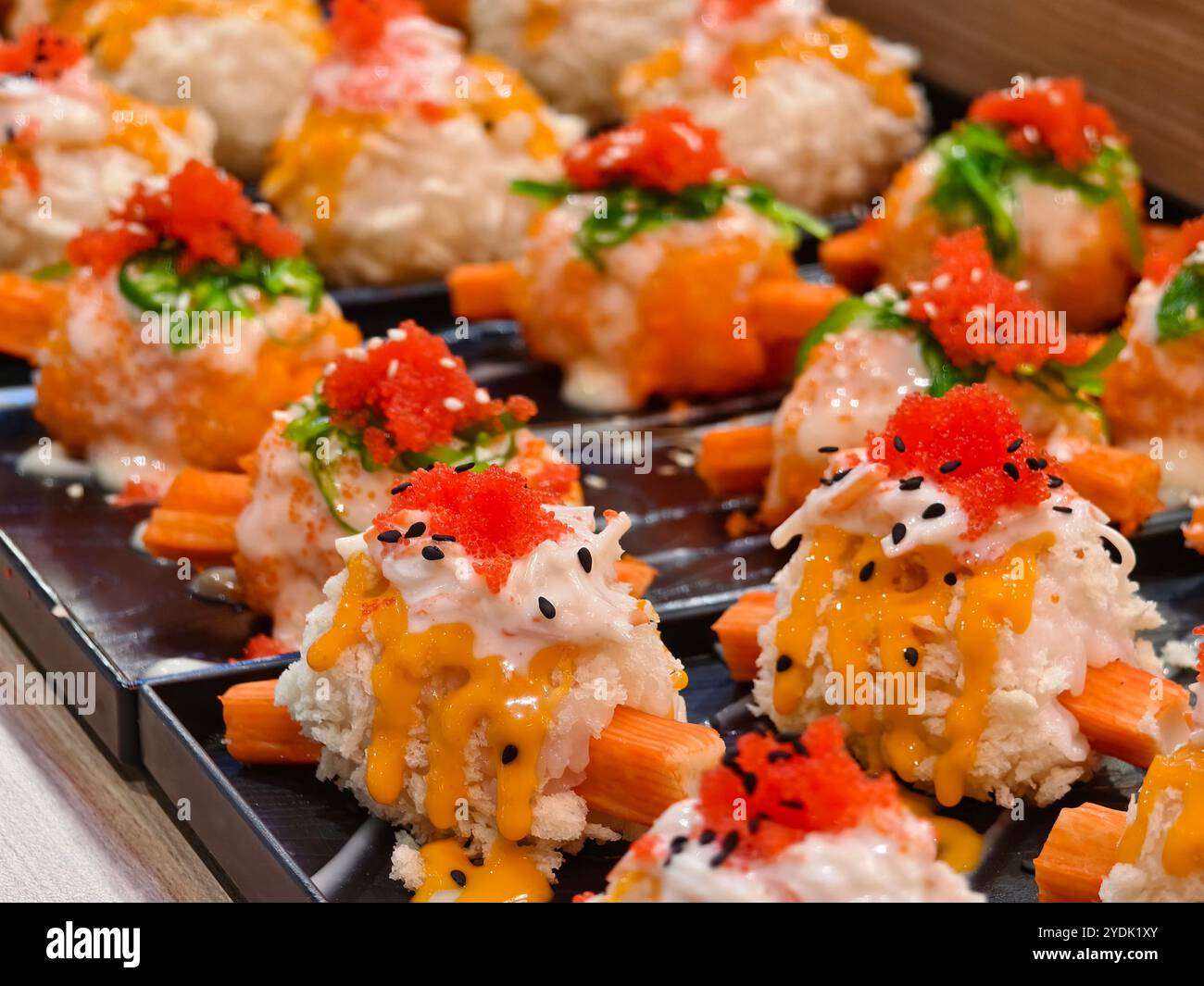Beautiful presentation sushi rolls hi-res stock photography and images ...