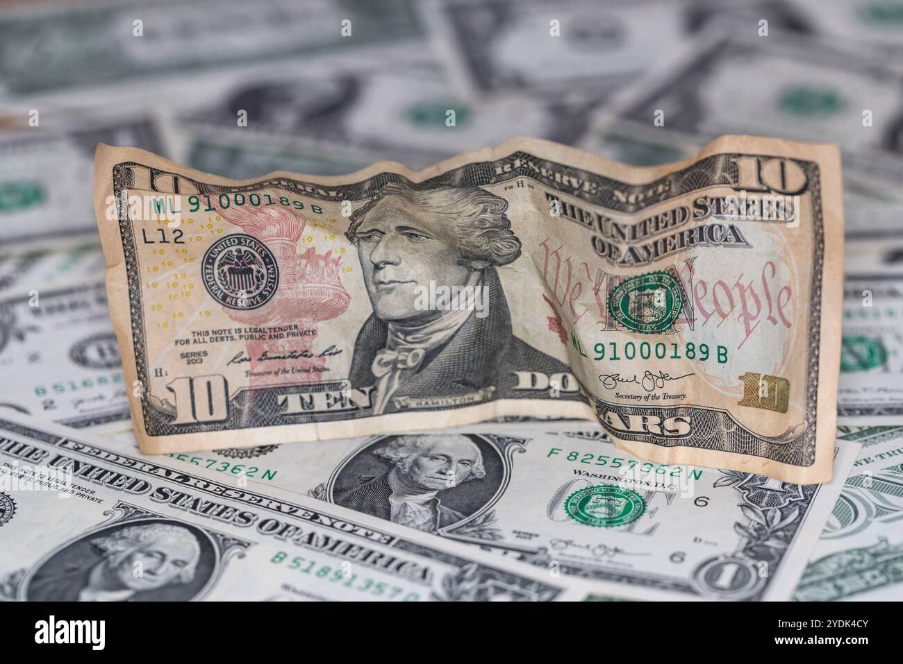 Us 10 dollar banknote hi-res stock photography and images - Alamy