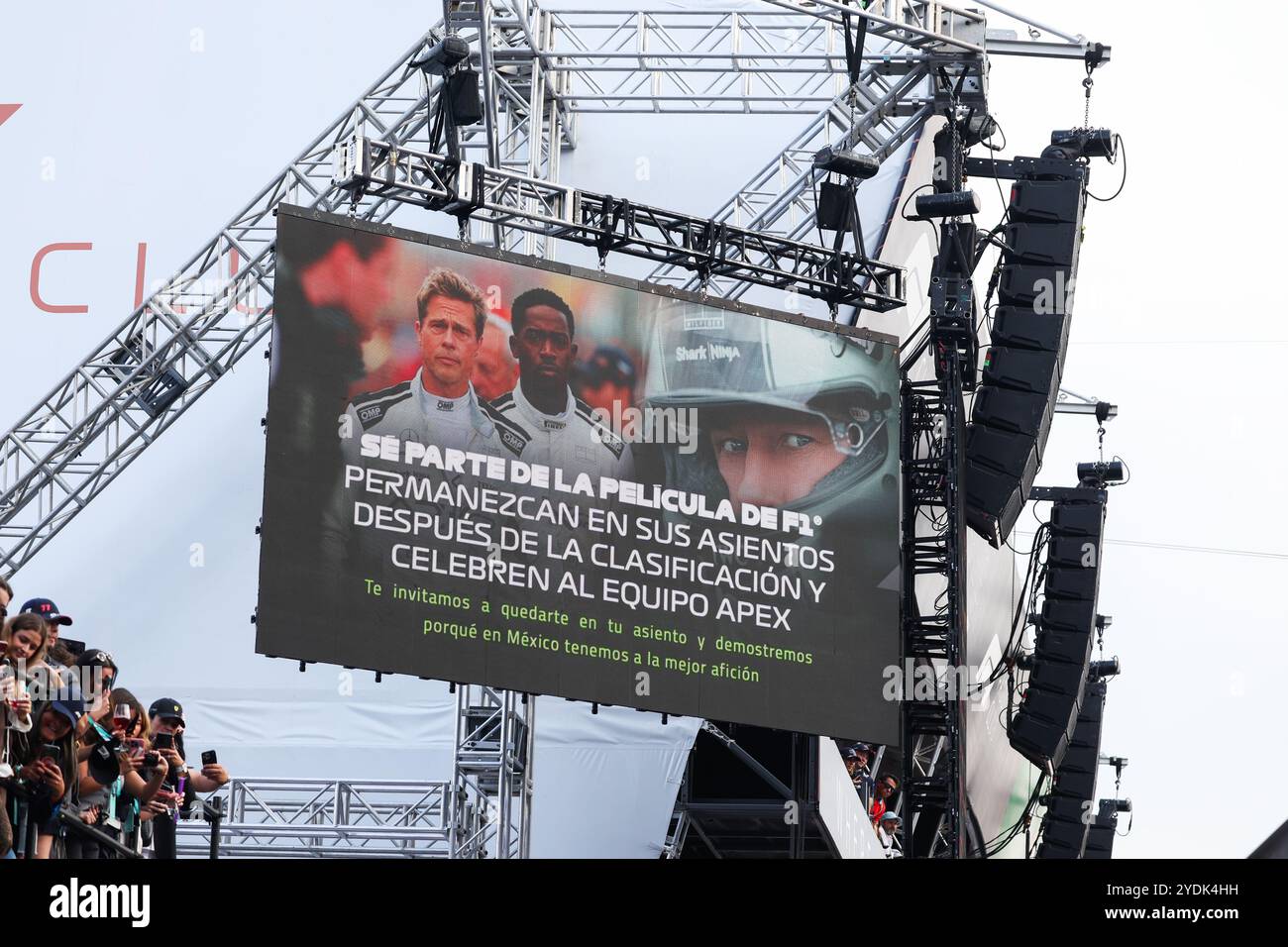APX GP Team crew filming in the paddock for the Apex F1 movie by Apple ...