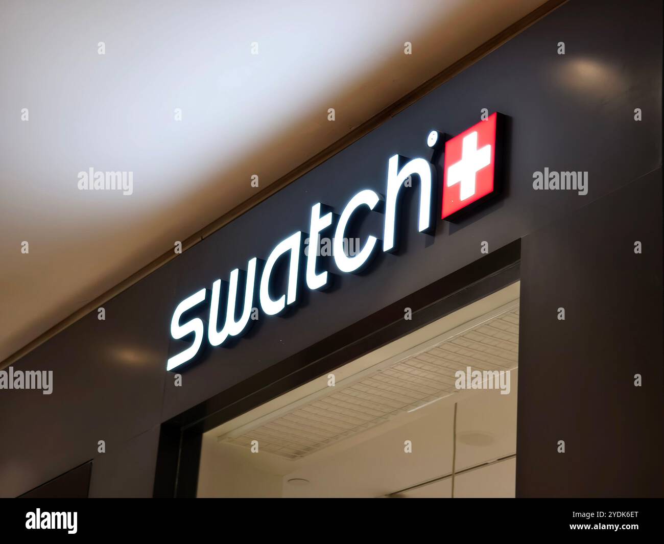 KUALA LUMPUR, MALAYSIA - AUGUST 28, 2024: Swatch brand retail shop in ...