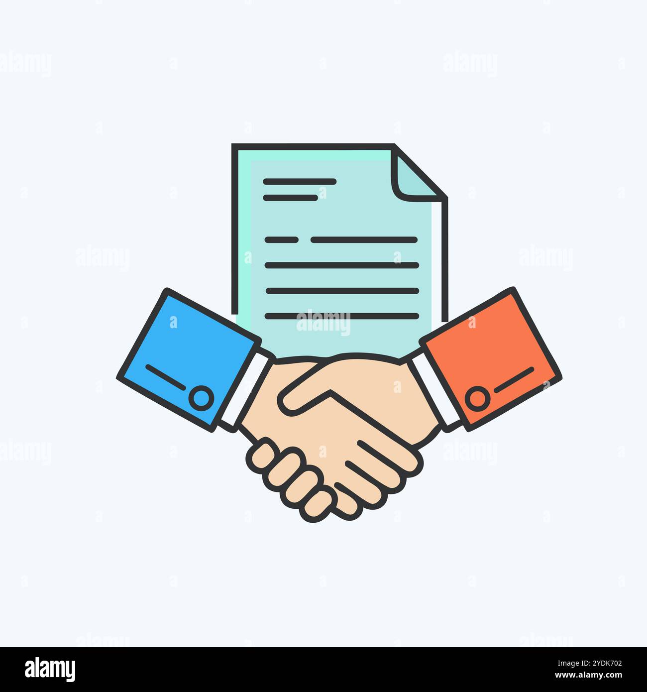 Business Agreement icon vector art image Stock Vector Image & Art - Alamy