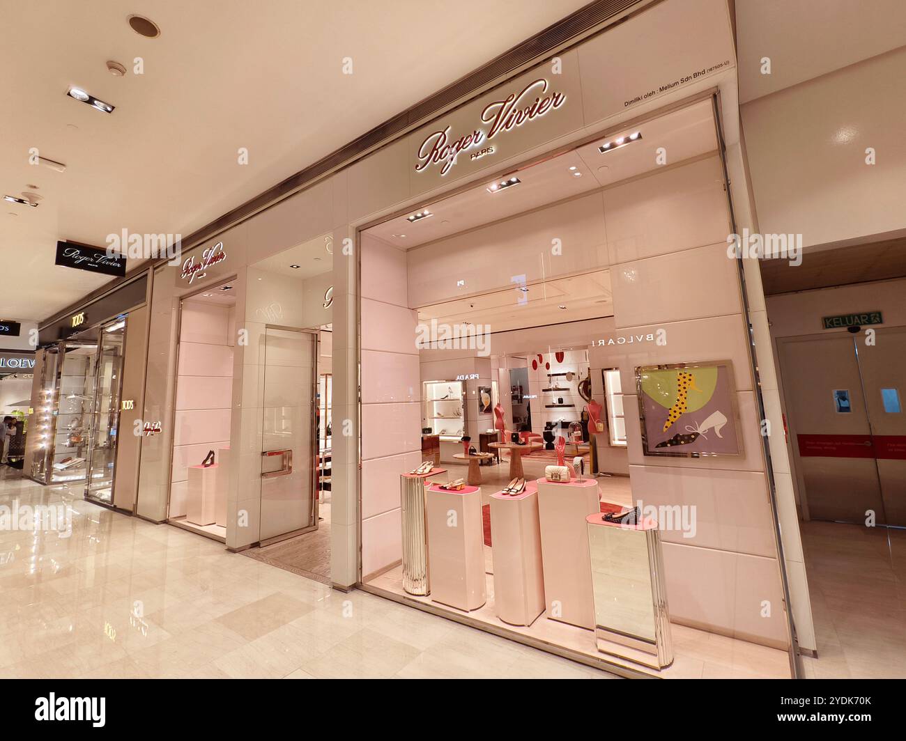KUALA LUMPUR, MALAYSIA - AUGUST 28, 2024: Roger Vivier brand retail ...