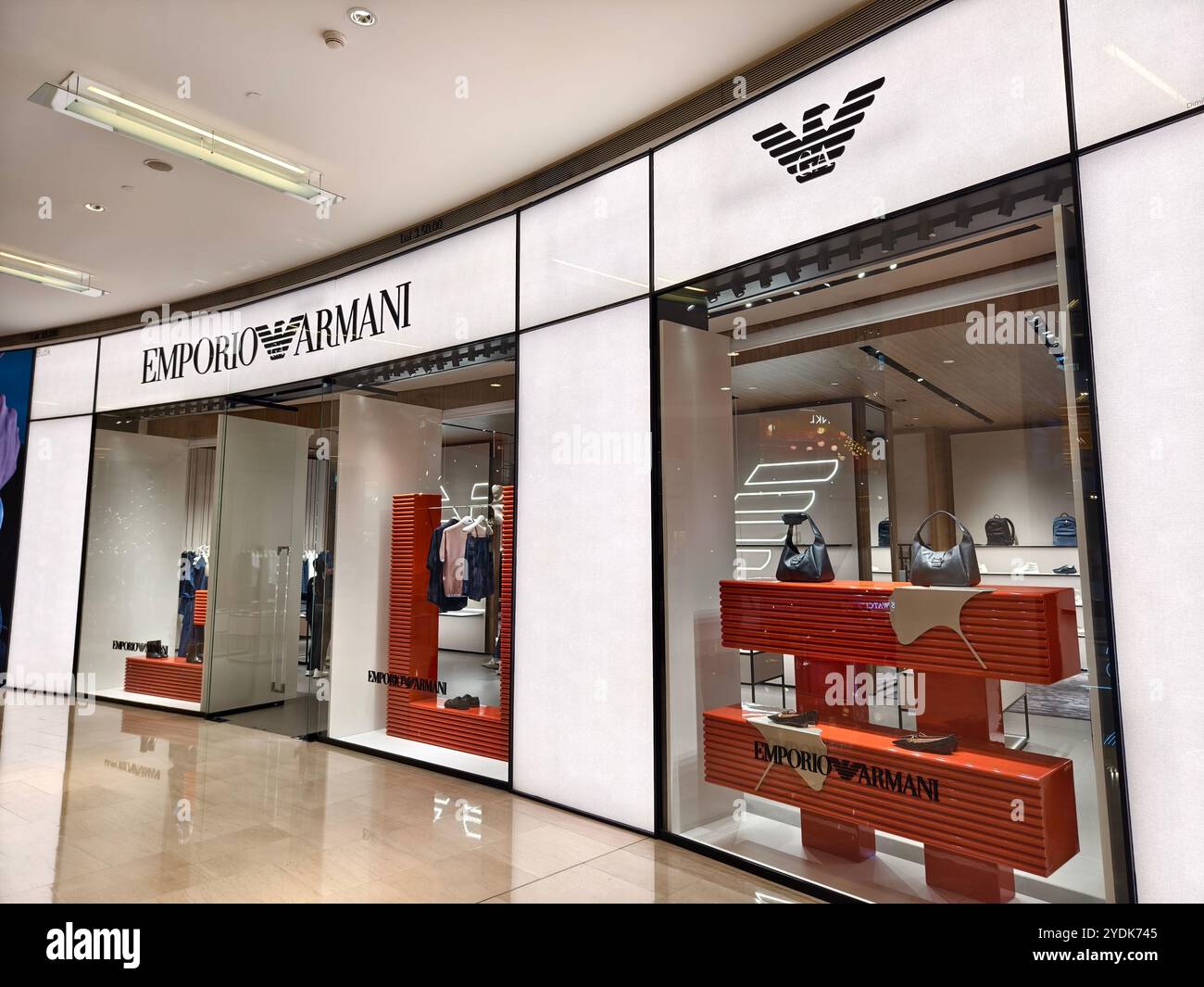 KUALA LUMPUR, MALAYSIA - AUGUST 28, 2024: Emporio Armani brand retail ...