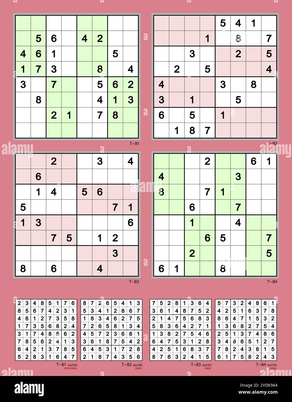 Sudoku puzzles with the 8x8 grid. Set E2 MK II. Rotational symmetry. 26 ...