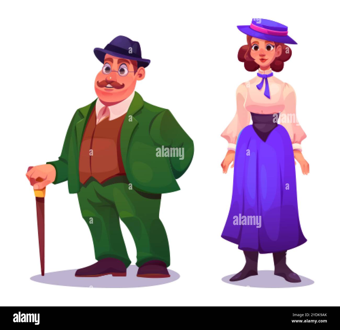 18th century costume english Stock Vector Images - Alamy