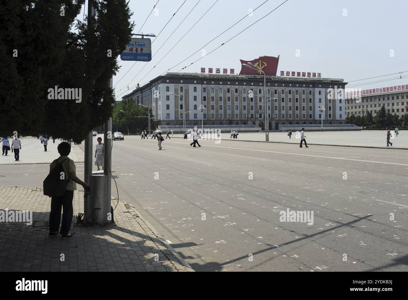 08.08.2012, Pyongyang, North Korea, Asia, A view of the sprawling Kim ...