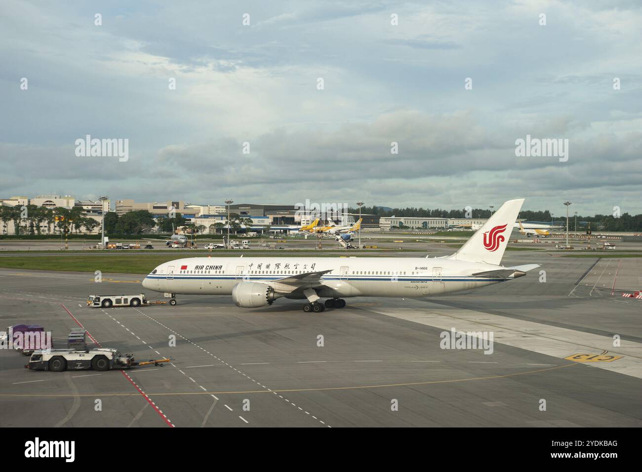 19.12.2019, Singapore, Republic of Singapore, Asia, An Air China Boeing ...