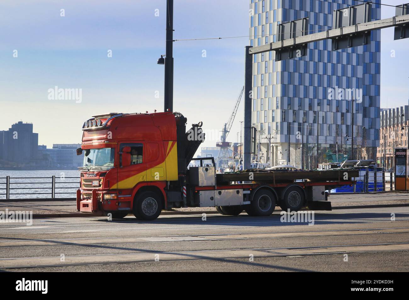 Scania truck crane hi-res stock photography and images - Alamy