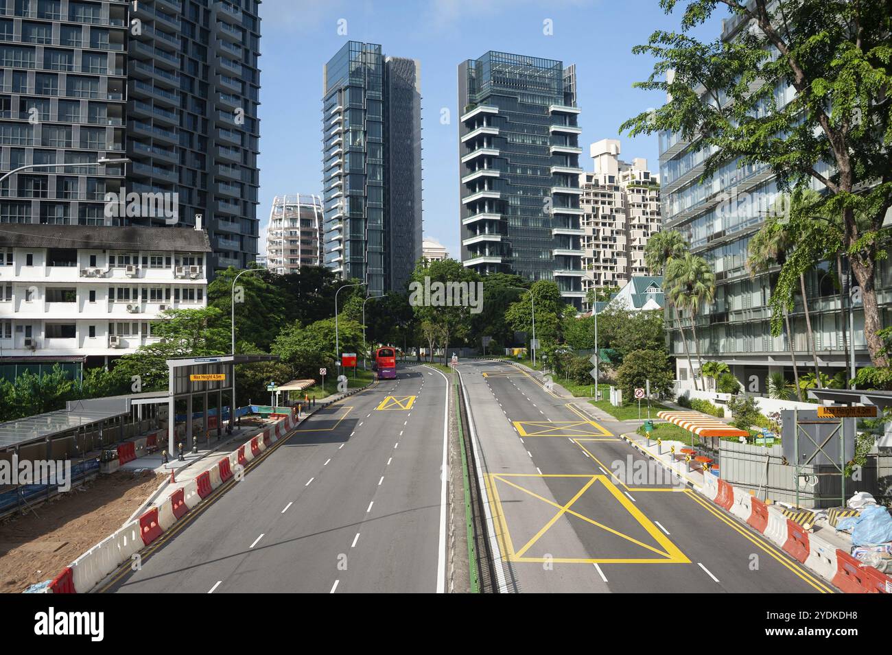 19.05.2020, Singapore, Republic of Singapore, Asia, Empty streets and ...