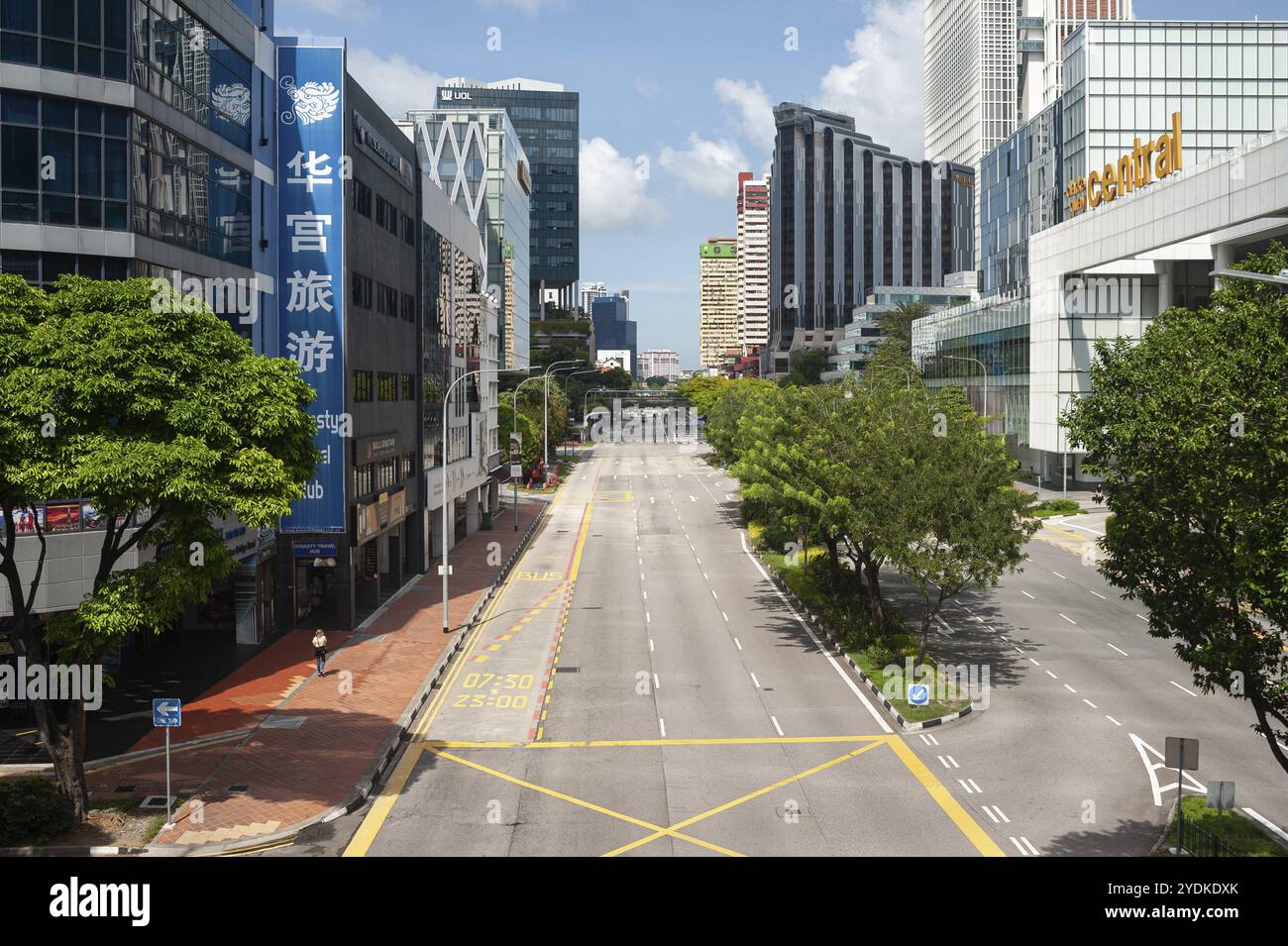 19.05.2020, Singapore, Republic of Singapore, Asia, Empty streets and ...