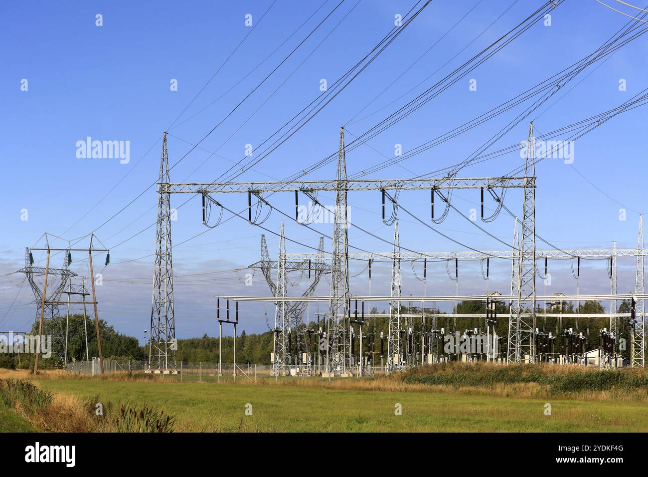 Power lines finland europe hi-res stock photography and images - Alamy