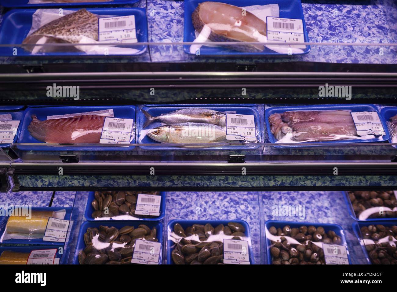 26/12/2018, Singapore, Republic of Singapore, Asia, Fish wrapped in ...