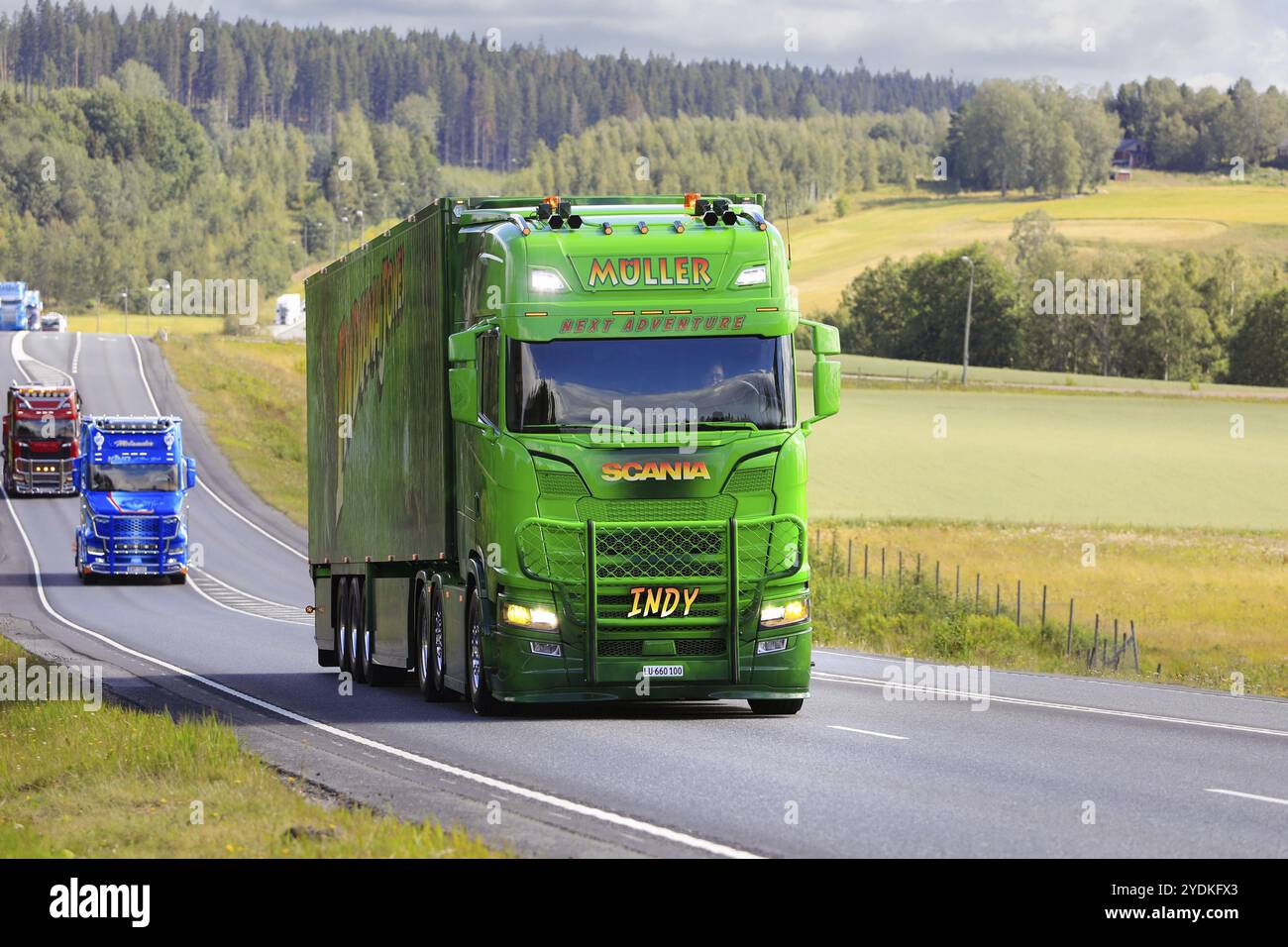 Beautiful Scania 660S truck semi trailer Indiana Jones of Mueller ...
