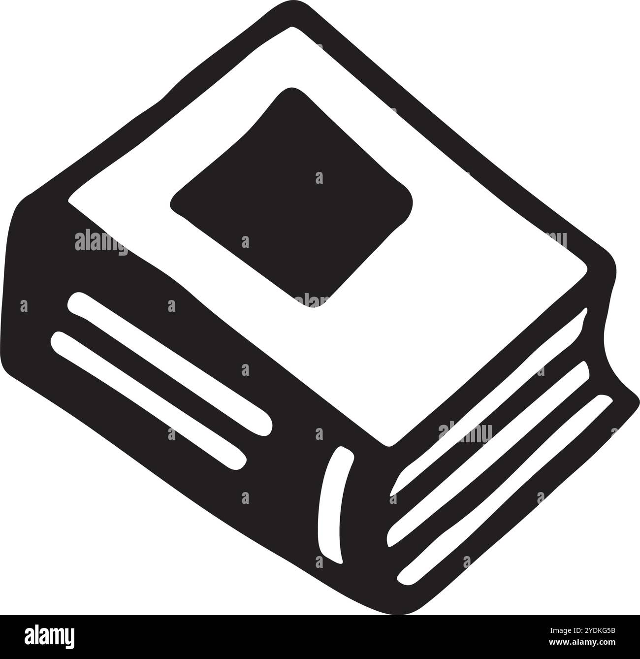 Doodle book icon hand drawn with thin line in minimalistic style ...