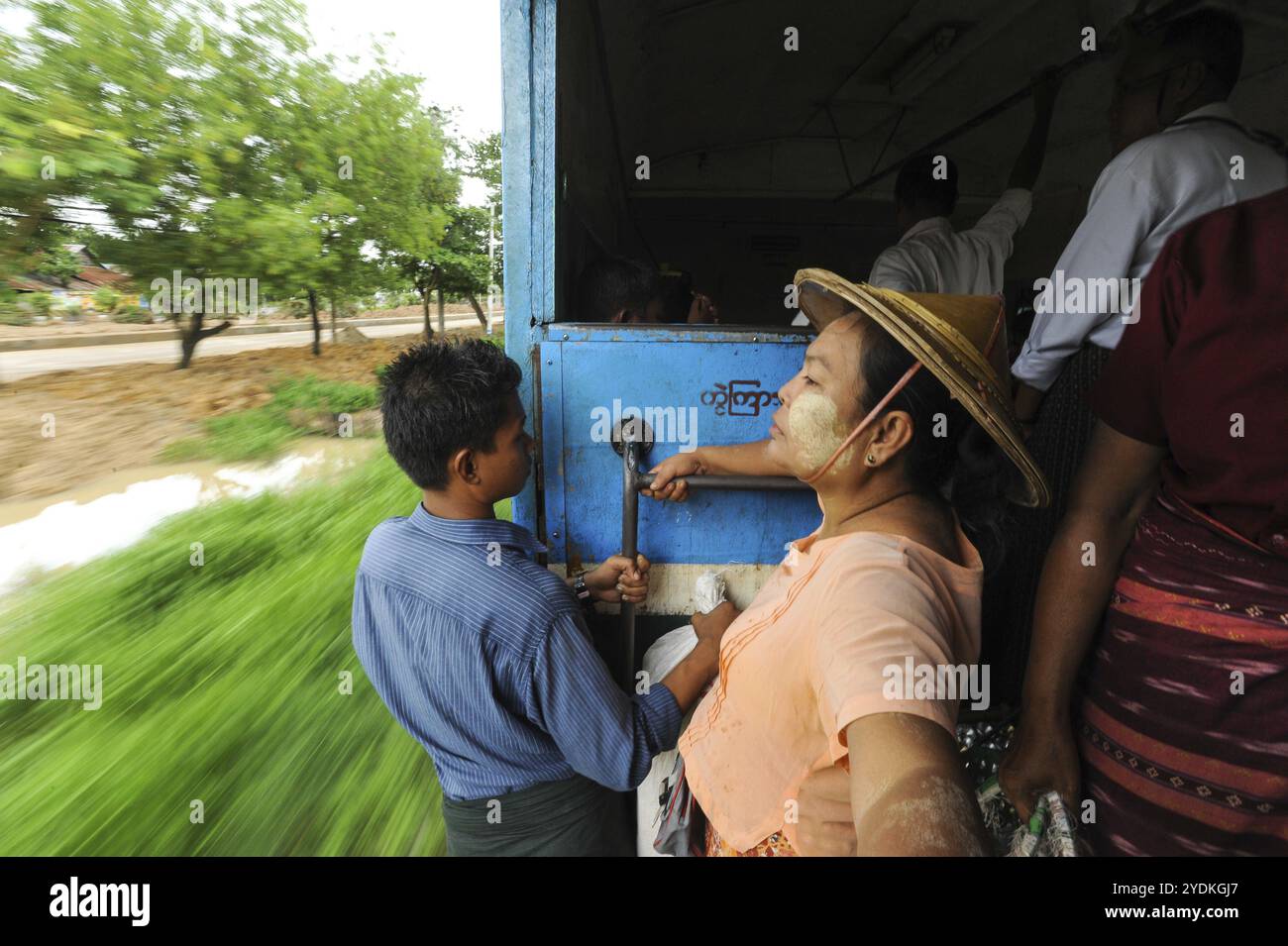 Myanmar railroad car hi-res stock photography and images - Alamy