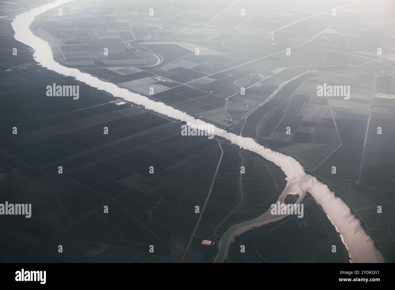 Aerial flight mountain river flows hi-res stock photography and images ...