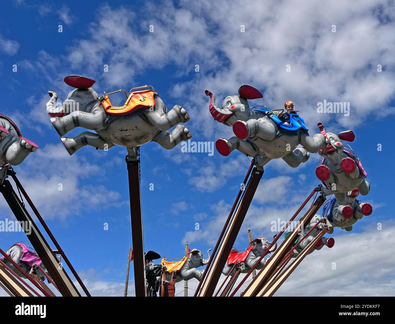 A childrens fairground ride in Southport UK Stock Photo - Alamy