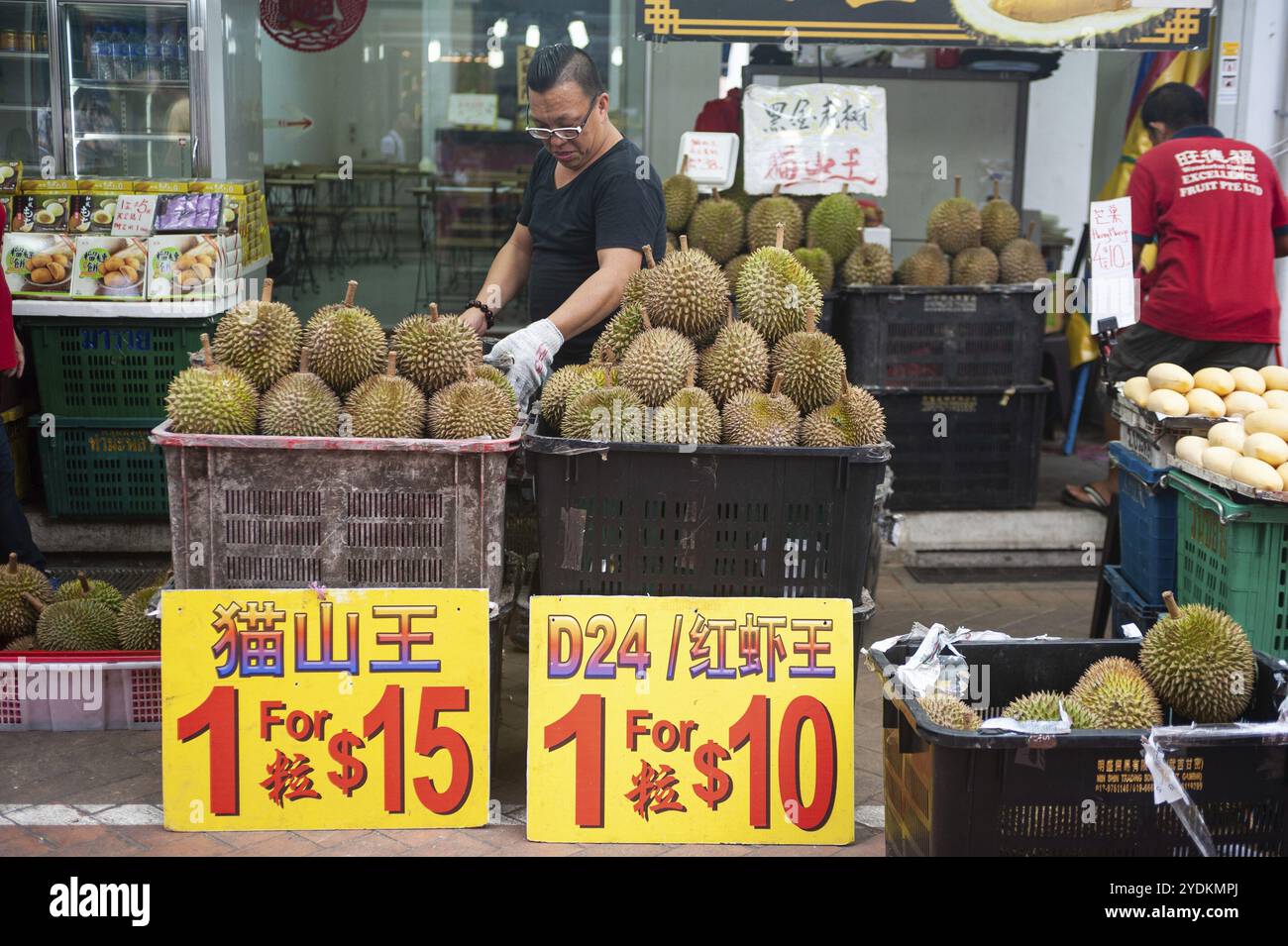 24.02.2019, Singapore, Republic of Singapore, Asia, A stall selling ...