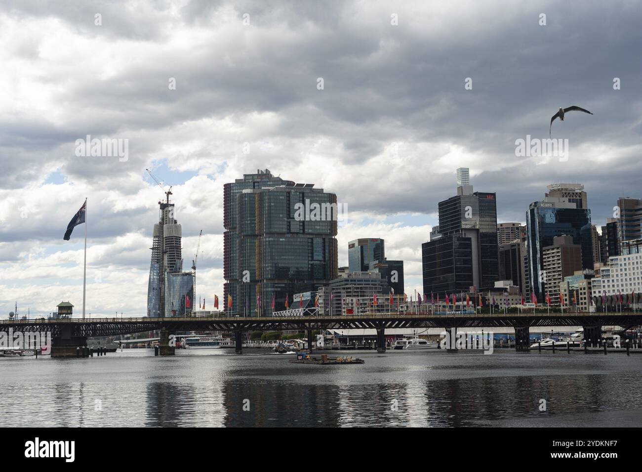 23.09.2019, Sydney, New South Wales, Australia, View of Darling Harbour ...
