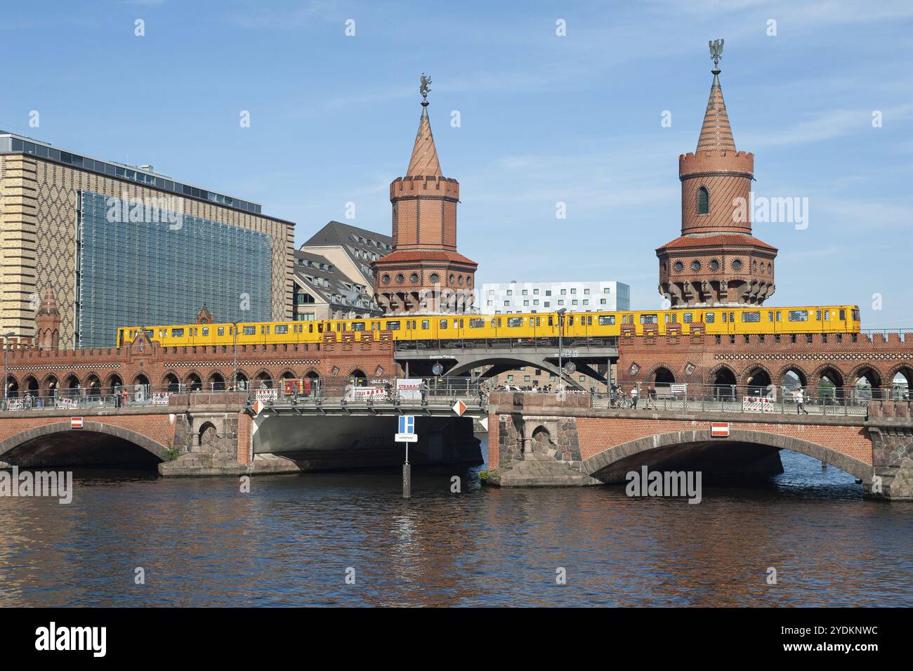 24.06.2019, Berlin, Germany, Europe, An underground train crosses the ...