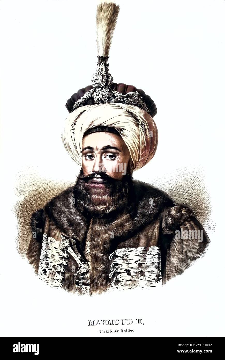 Mahmud II. 1785-1839, Sultan des Osmanischen Reiches, Historisch ...