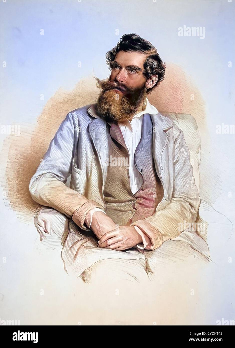 Karl Fruhwirth (1810-1878), Maler, Kunstsammler, Historisch, digital ...