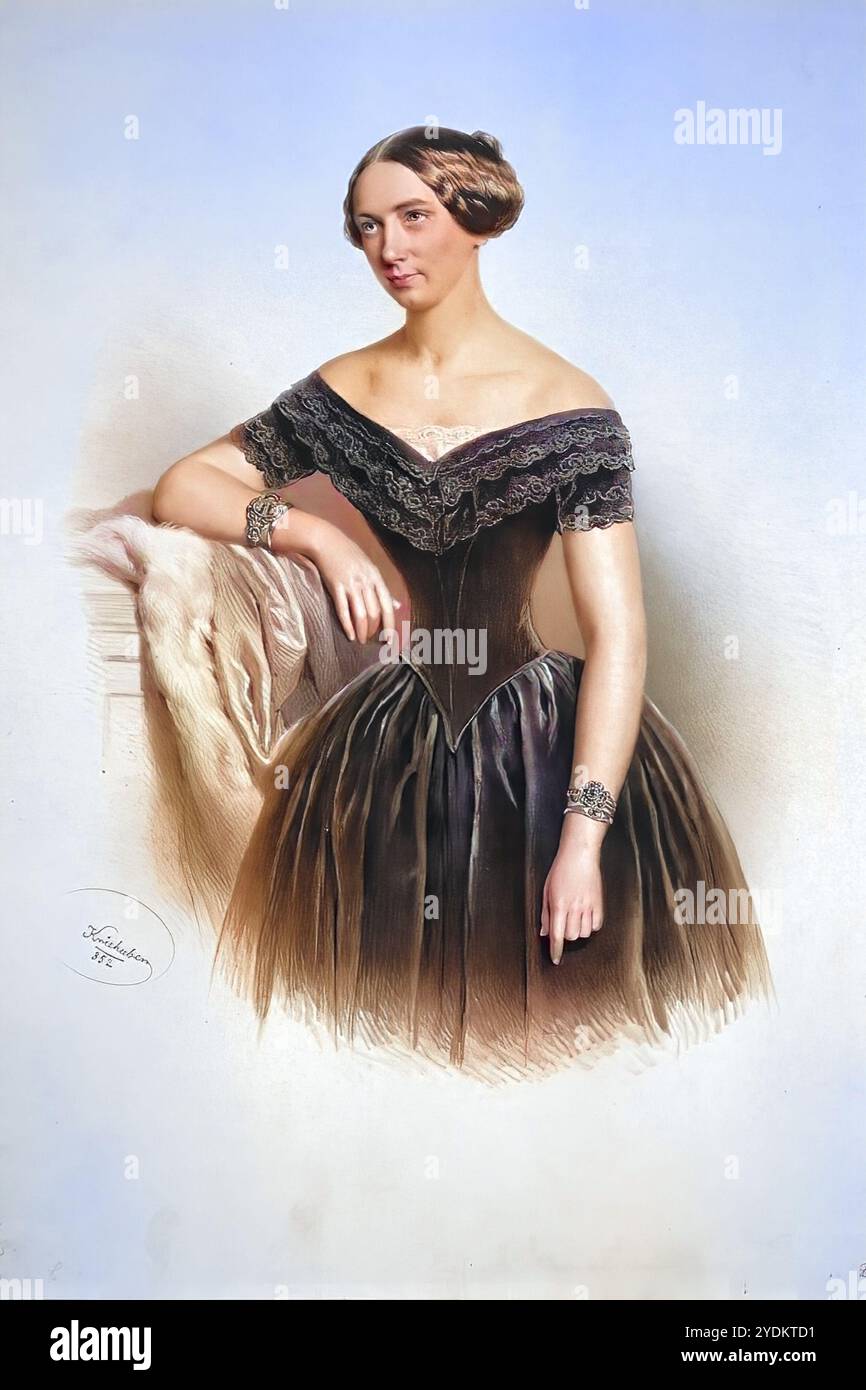 Louise Liebhart (1828-1899), Opernsängerin, Historisch, digital ...