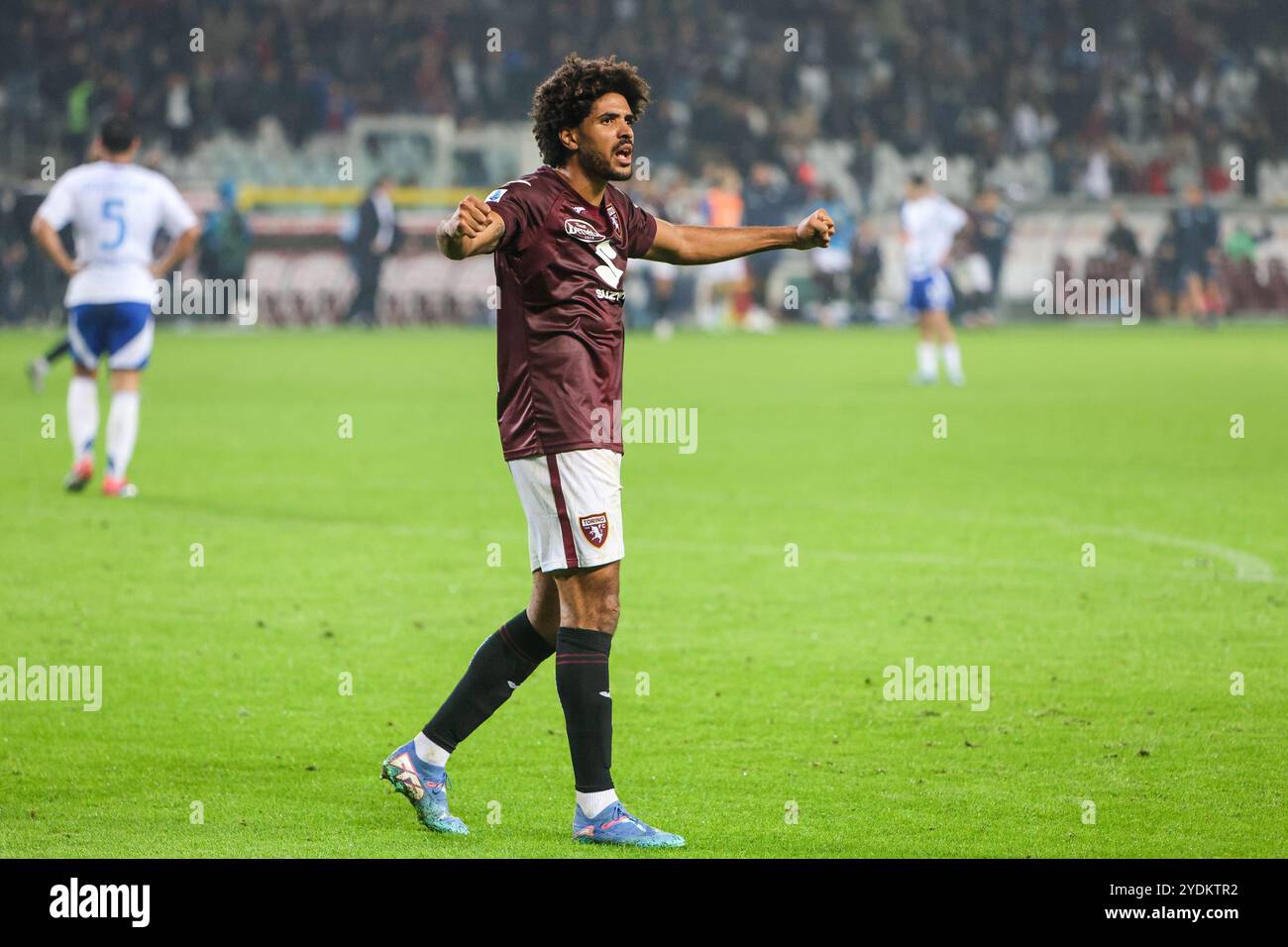 Torino FC's Saul Coco in action during the Serie A Enilive 2024/2025 ...