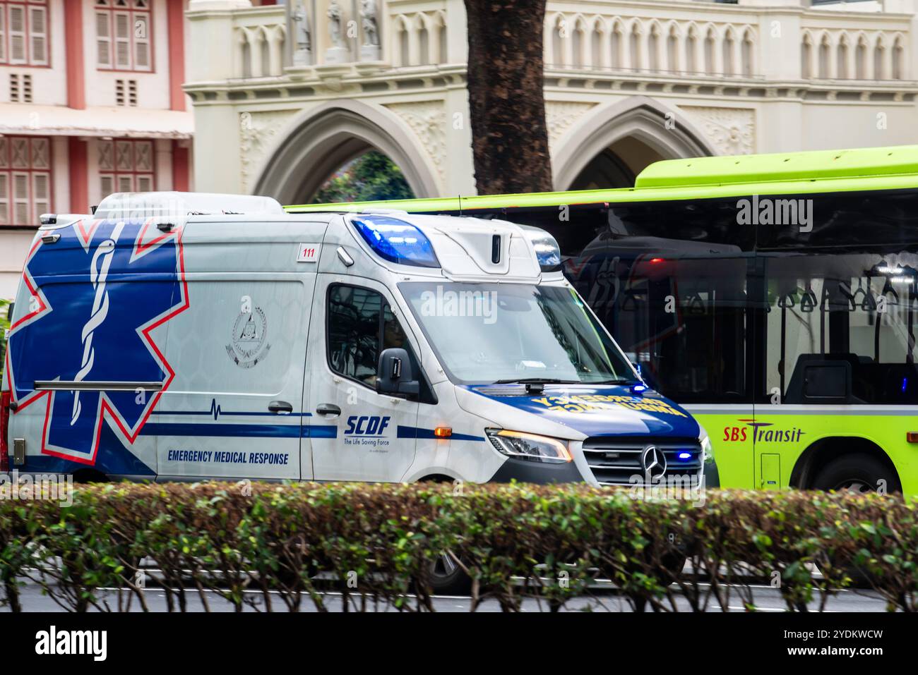 Singapore civil defence force ambulance hi-res stock photography and images - Alamy